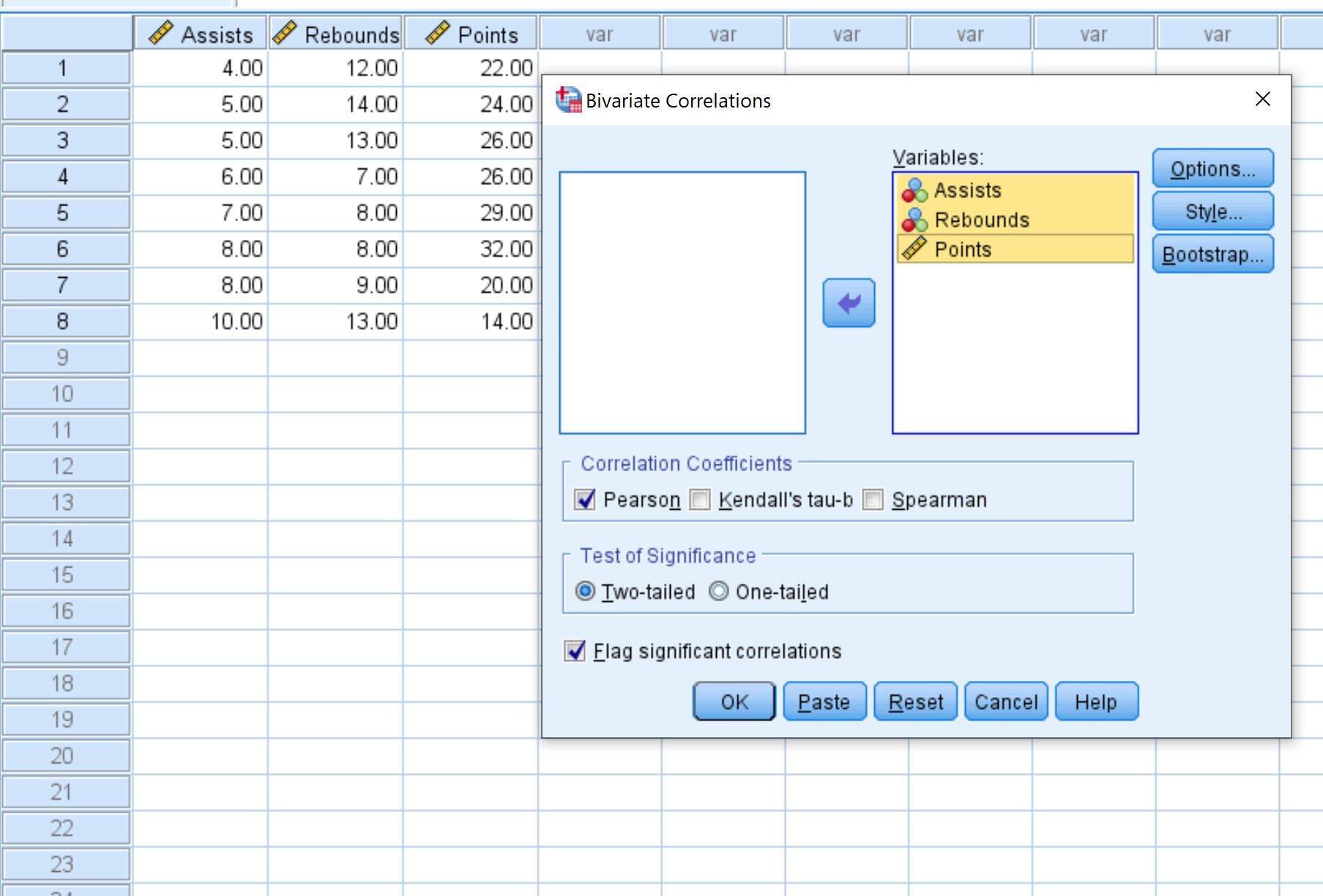 So Erstellen Sie Eine Korrelationsmatrix In SPSS Statorials So Erstellen Sie Eine Korrelationsmatrix In SPSS Statorials