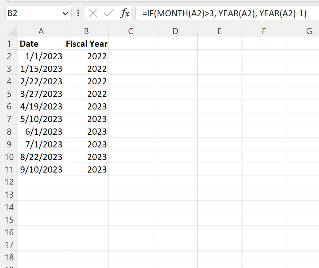 Excel Comment Obtenir L ann e Fiscale Partir D une Date Statorials